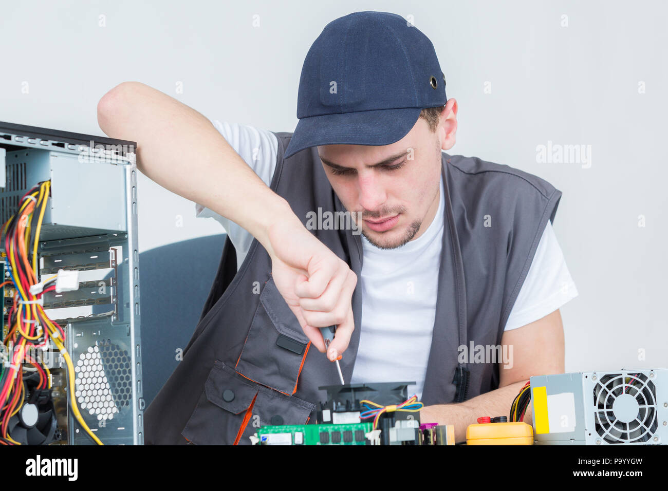 computer CPU repair department Stock Photo - Alamy