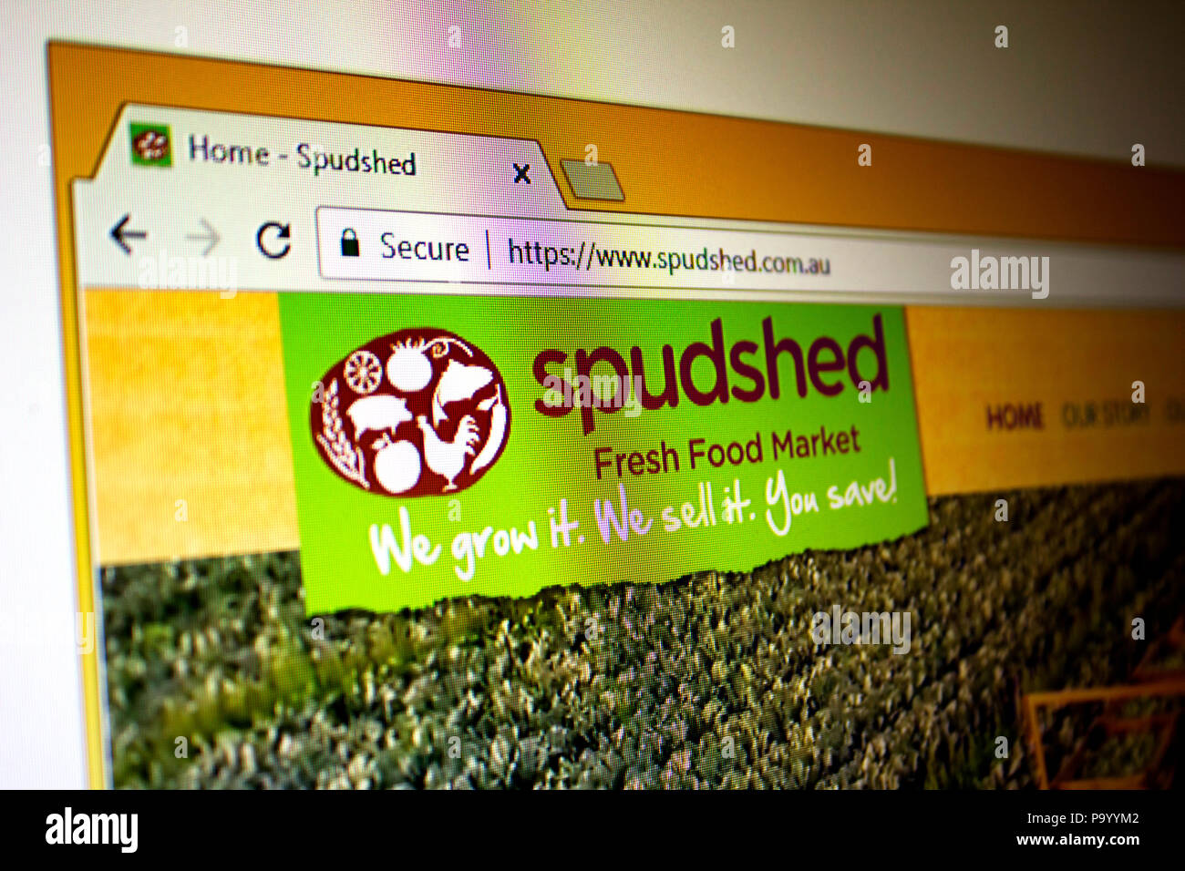Food market spudshed hi-res stock photography and images - Alamy