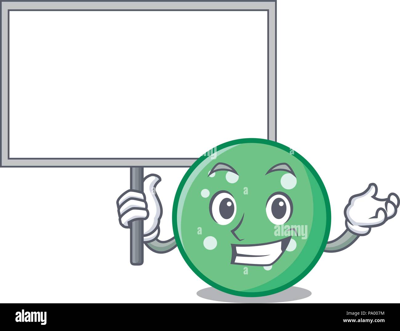 Bring board circle character cartoon style vector illustration Stock ...