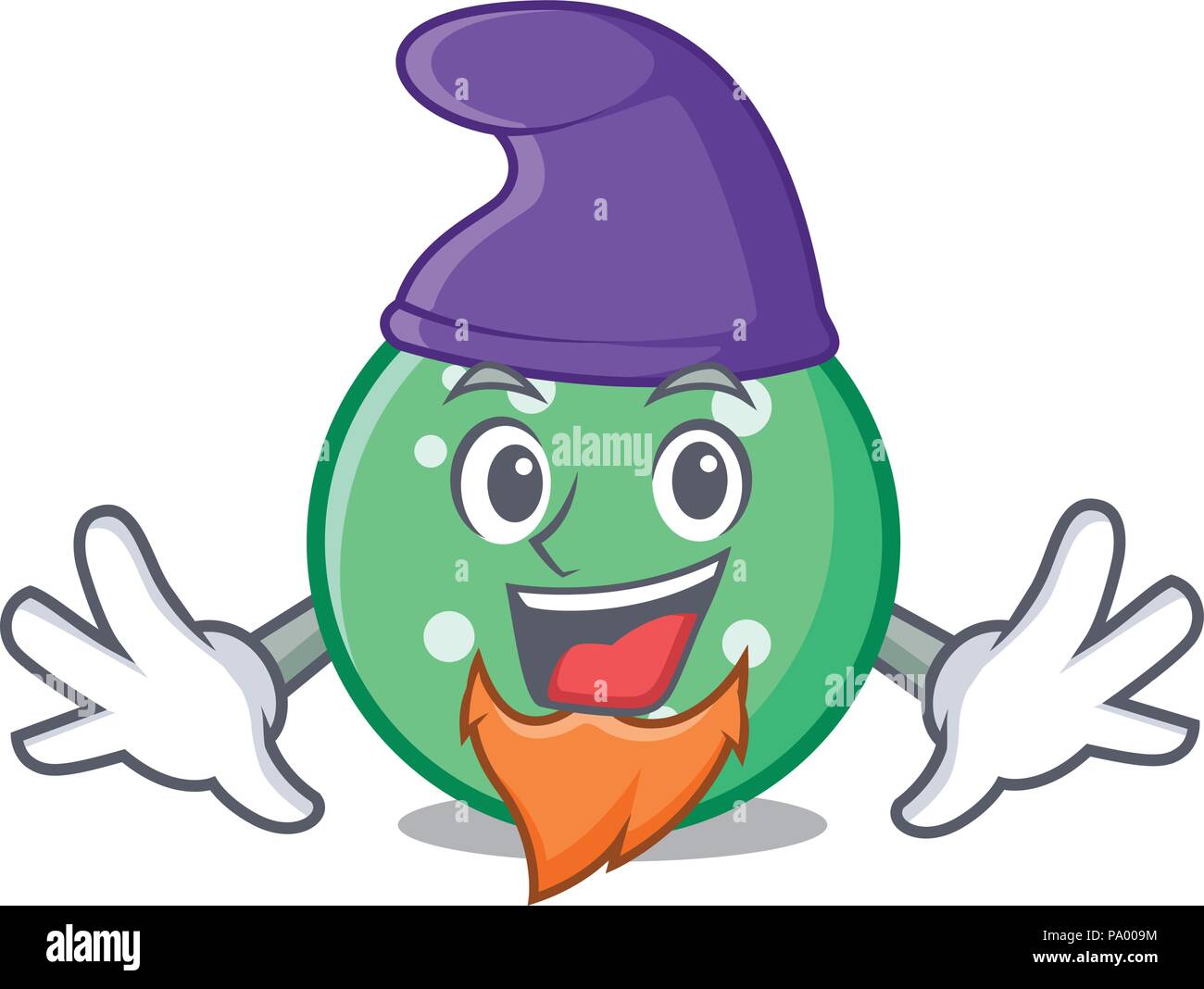 Elf circle character cartoon style vector illustration Stock Vector ...