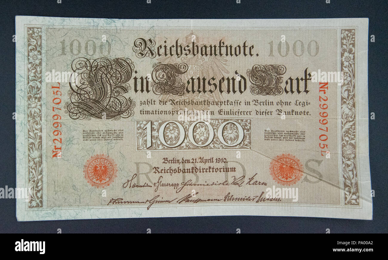 Reichsbanknote hi-res stock photography and images - Alamy