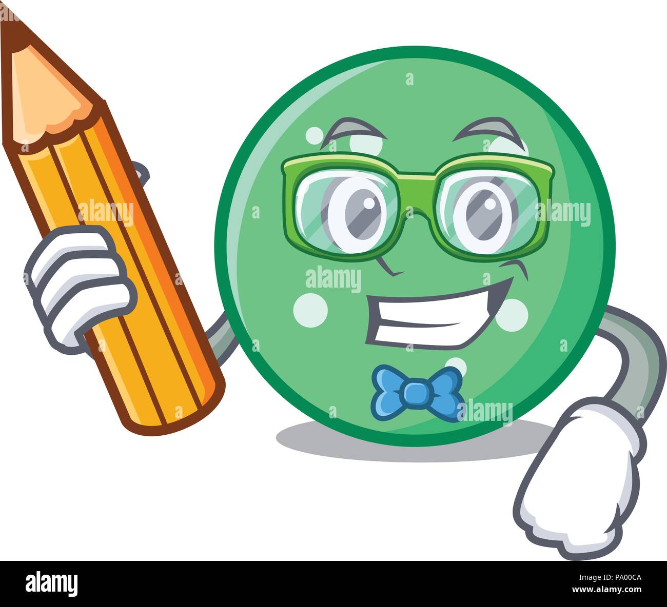 Student circle character cartoon style vector illustration Stock Vector ...