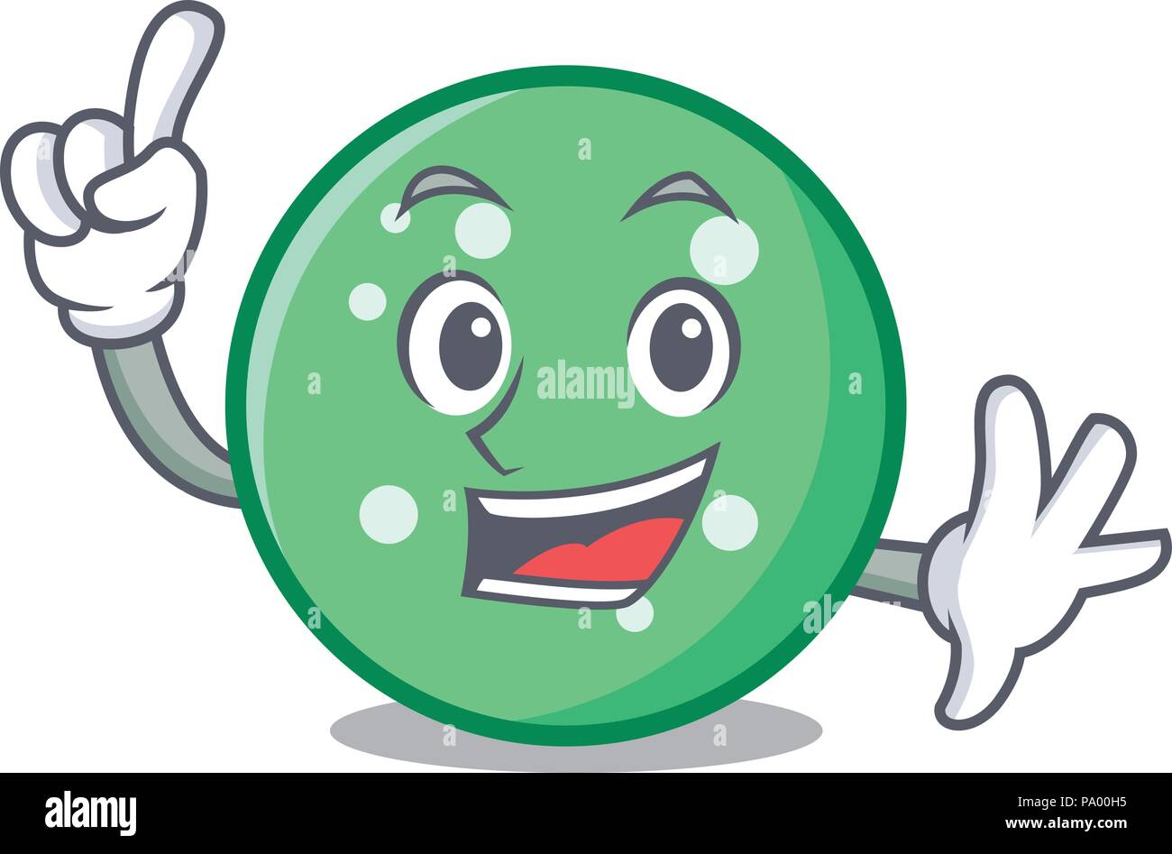 Finger circle mascot cartoon style vector illustration Stock Vector ...