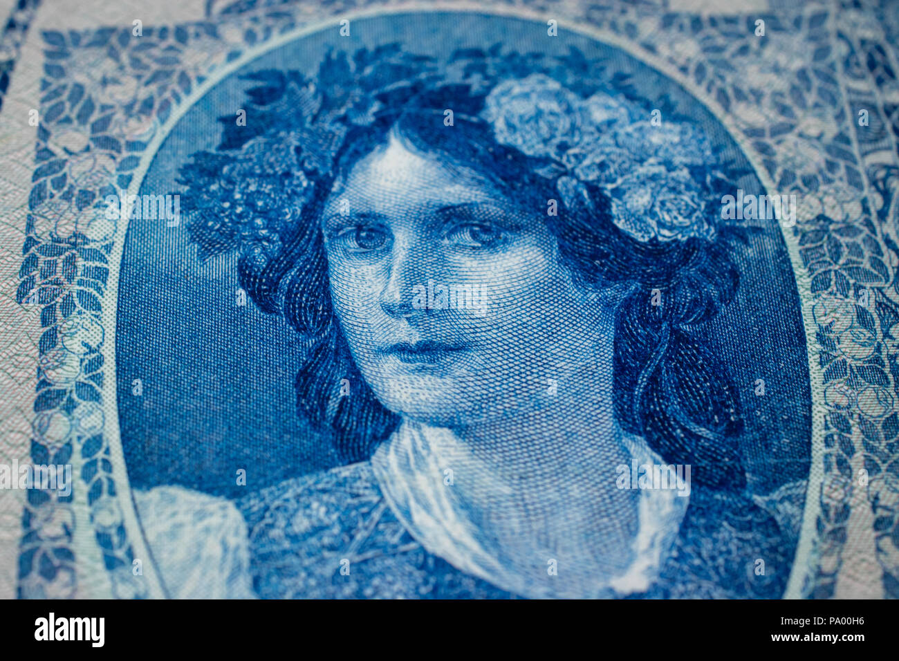 1000 Krone note issued by Austria in 1902 Stock Photo - Alamy