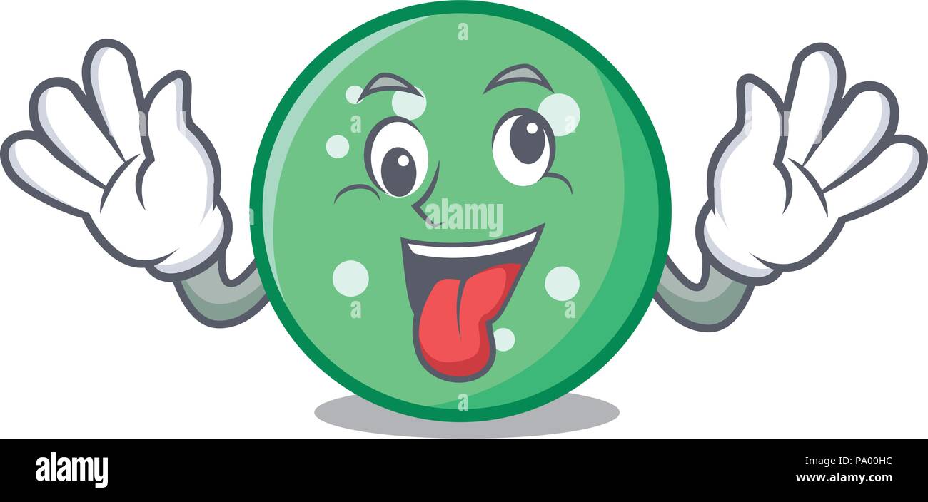 Crazy circle mascot cartoon style Stock Vector Image & Art - Alamy