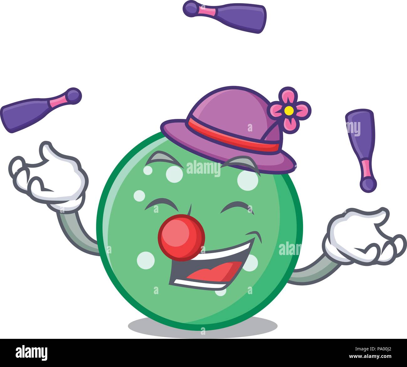 Juggling circle mascot cartoon style Stock Vector Image & Art - Alamy