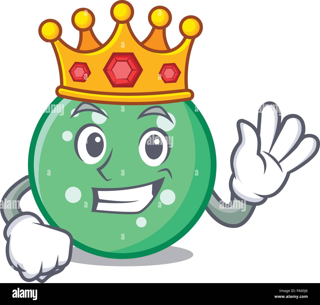 King circle mascot cartoon style Stock Vector Image & Art - Alamy