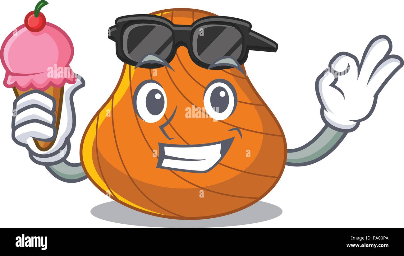 Hard shell ice cream Stock Vector Images - Alamy