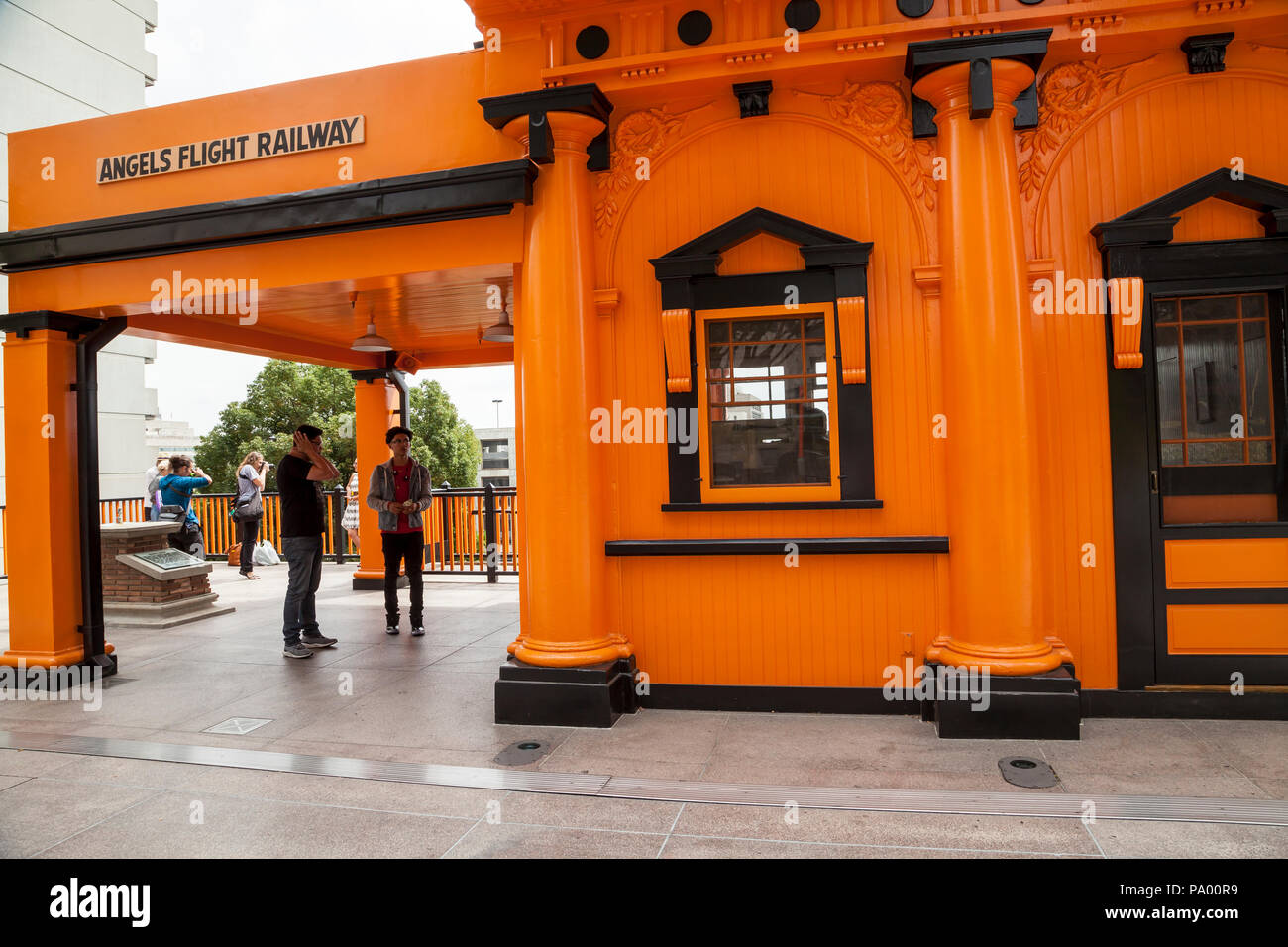 Angel flights railway station, Los Angeles, California, USA Stock Photo ...
