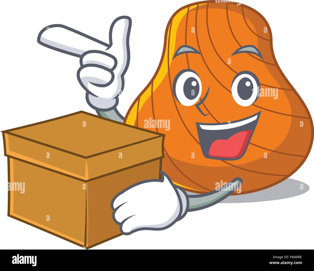 With box hard shell character cartoon Stock Vector Image & Art - Alamy