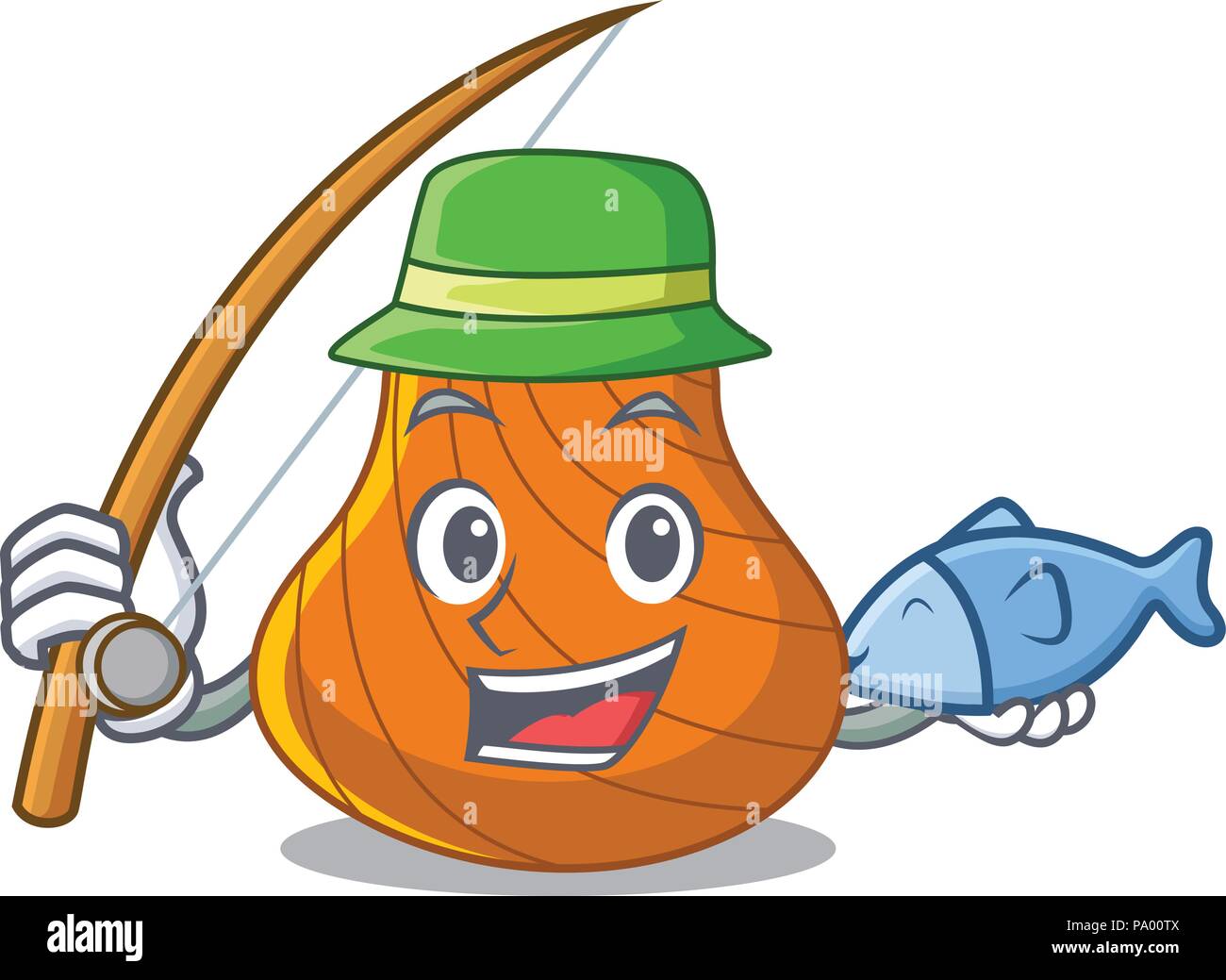 Fishing hard shell mascot cartoon Stock Vector Image & Art - Alamy