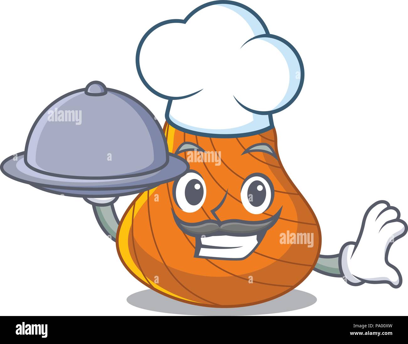 Chef with food hard shell mascot cartoon Stock Vector Image & Art - Alamy
