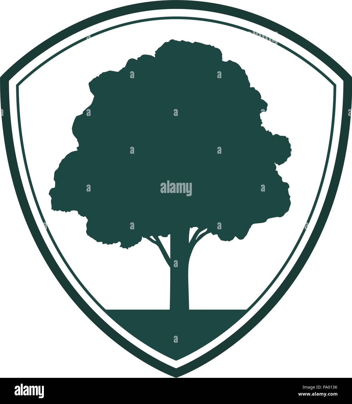 Oak tree silhouette white background hi-res stock photography and ...