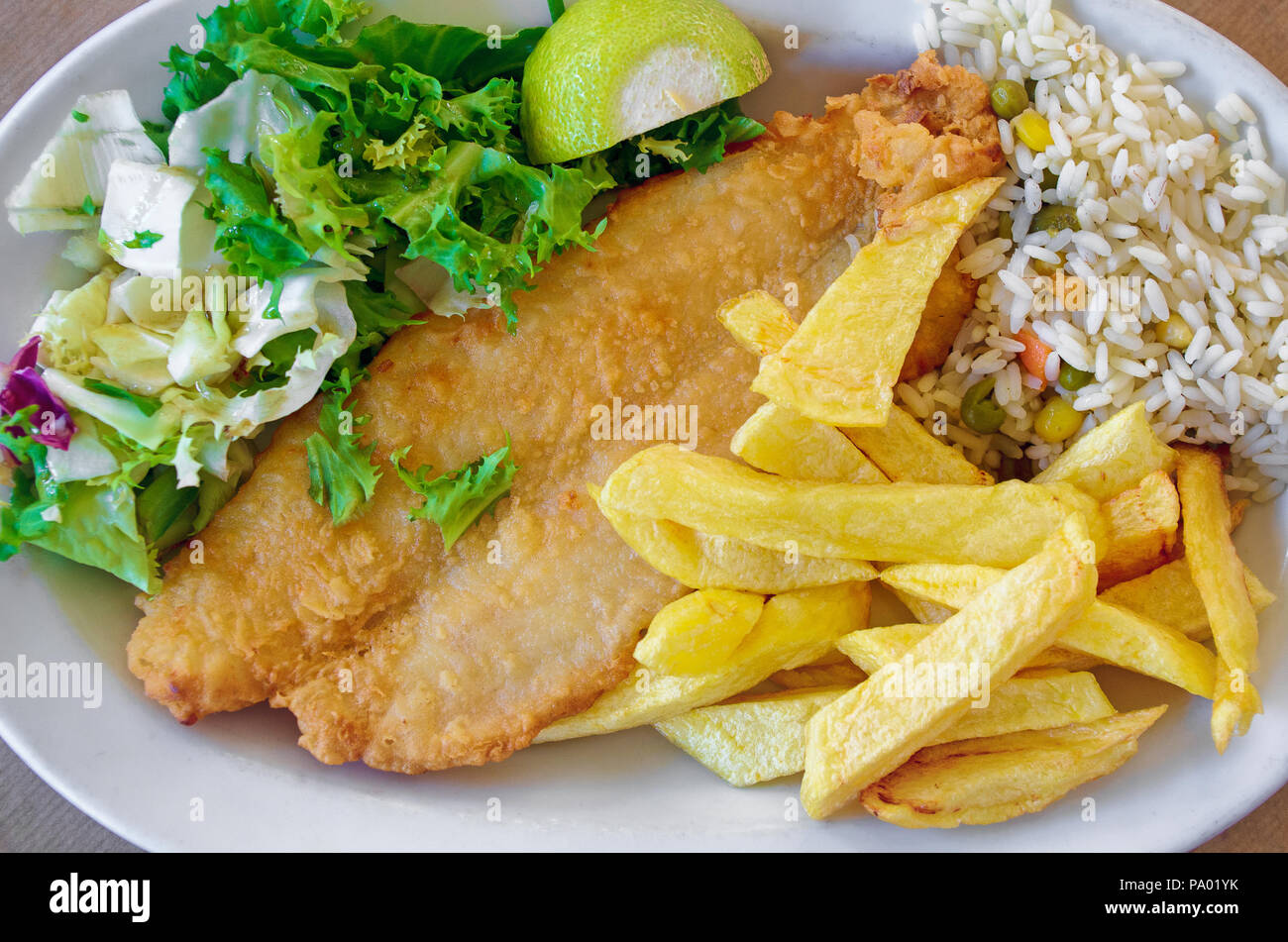 Rice And Peas And Fish