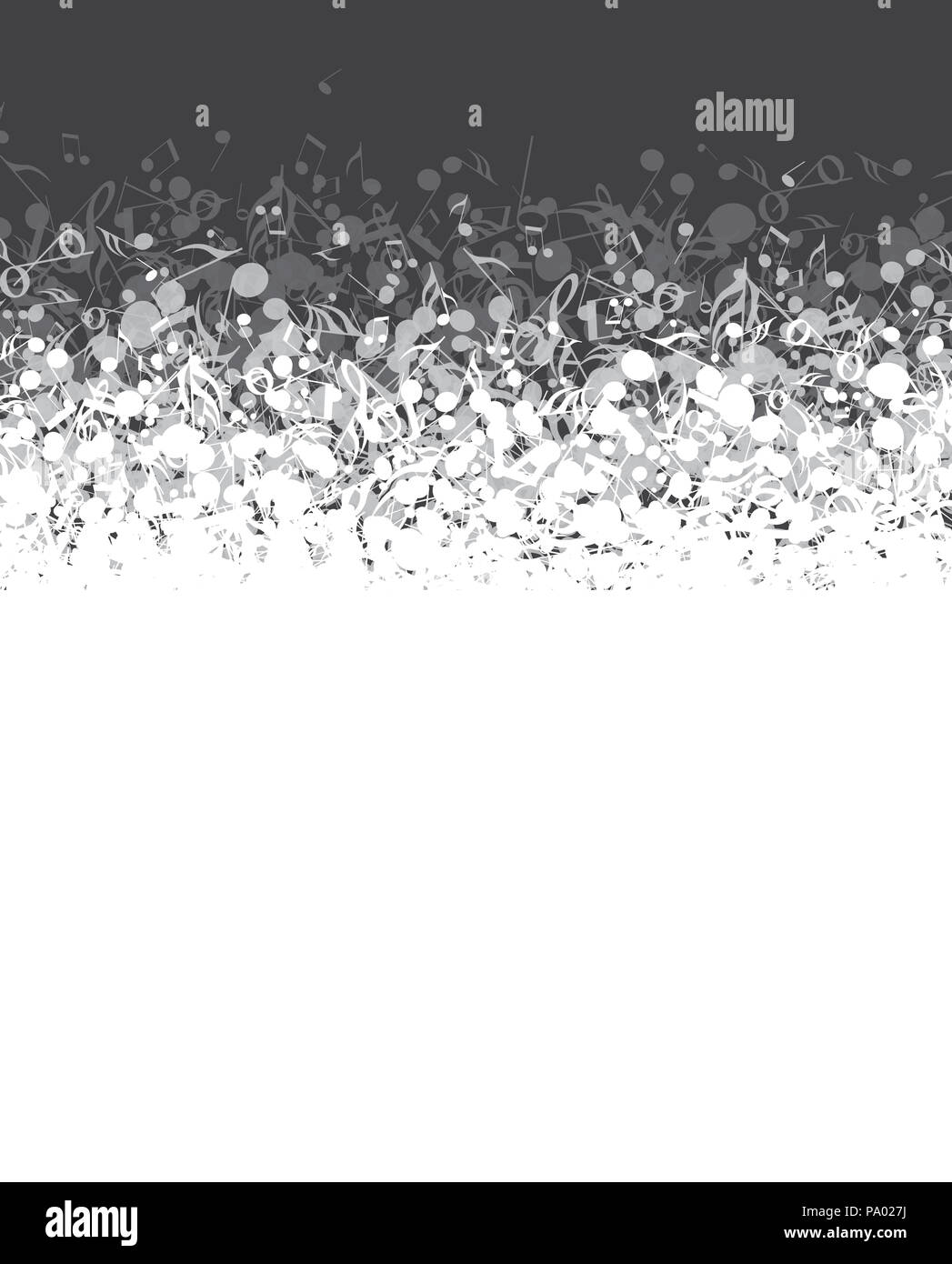 Abstract music background with notes Stock Photo - Alamy