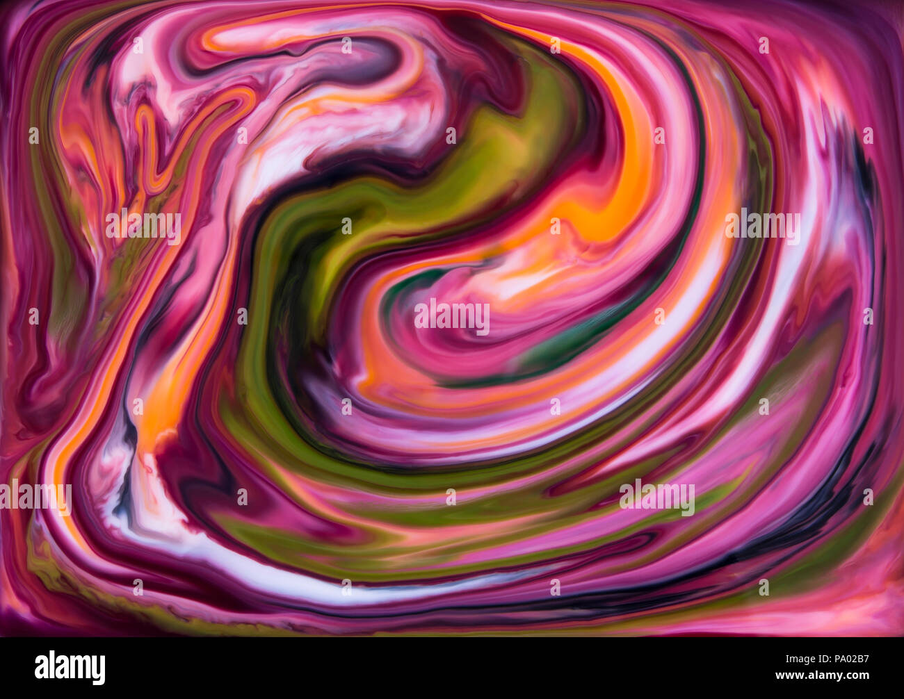 Vibrant, colourful abstract art with swirling patterns Stock Photo - Alamy