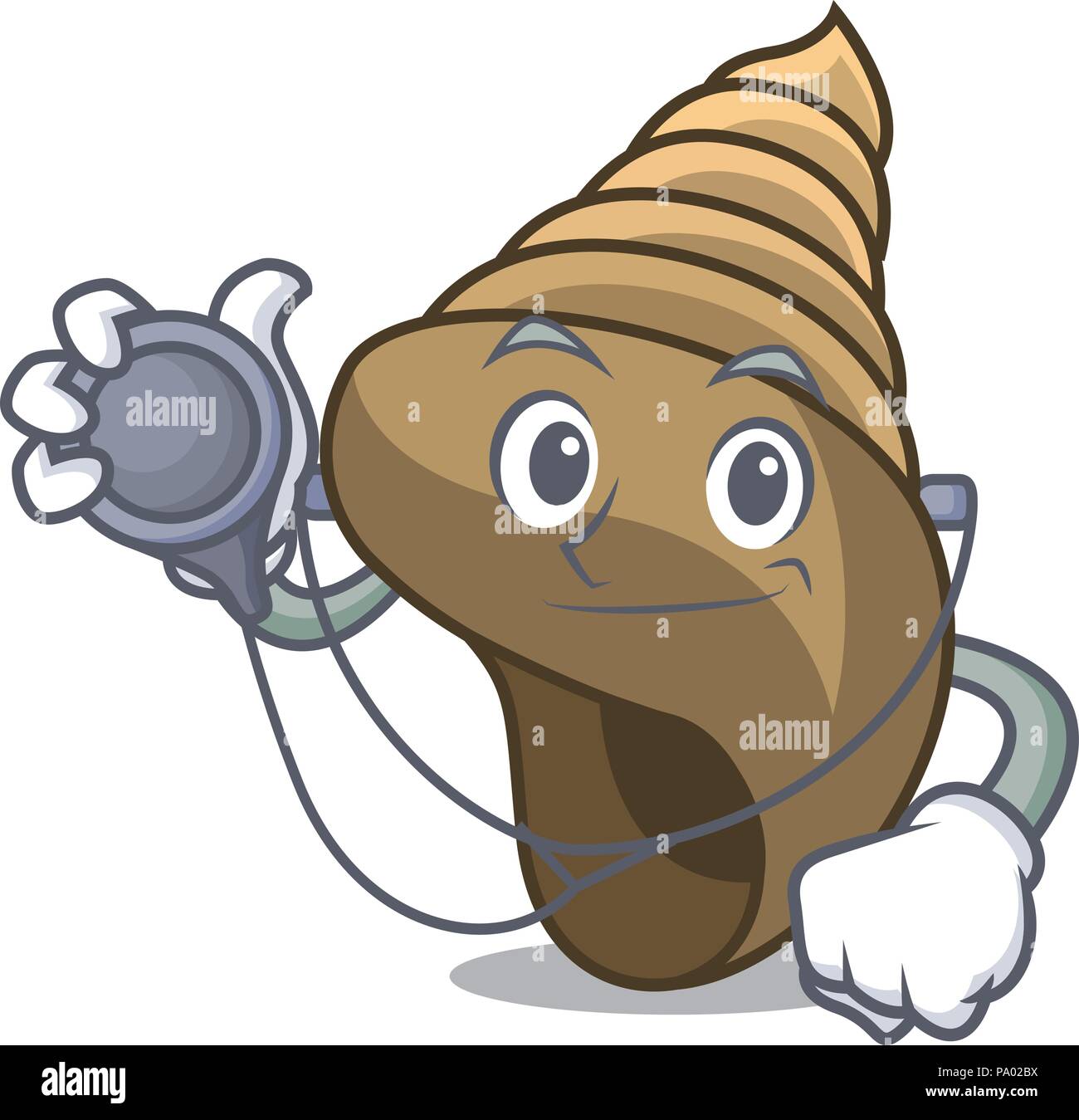 Doctor spiral shell character cartoon Stock Vector Image & Art - Alamy