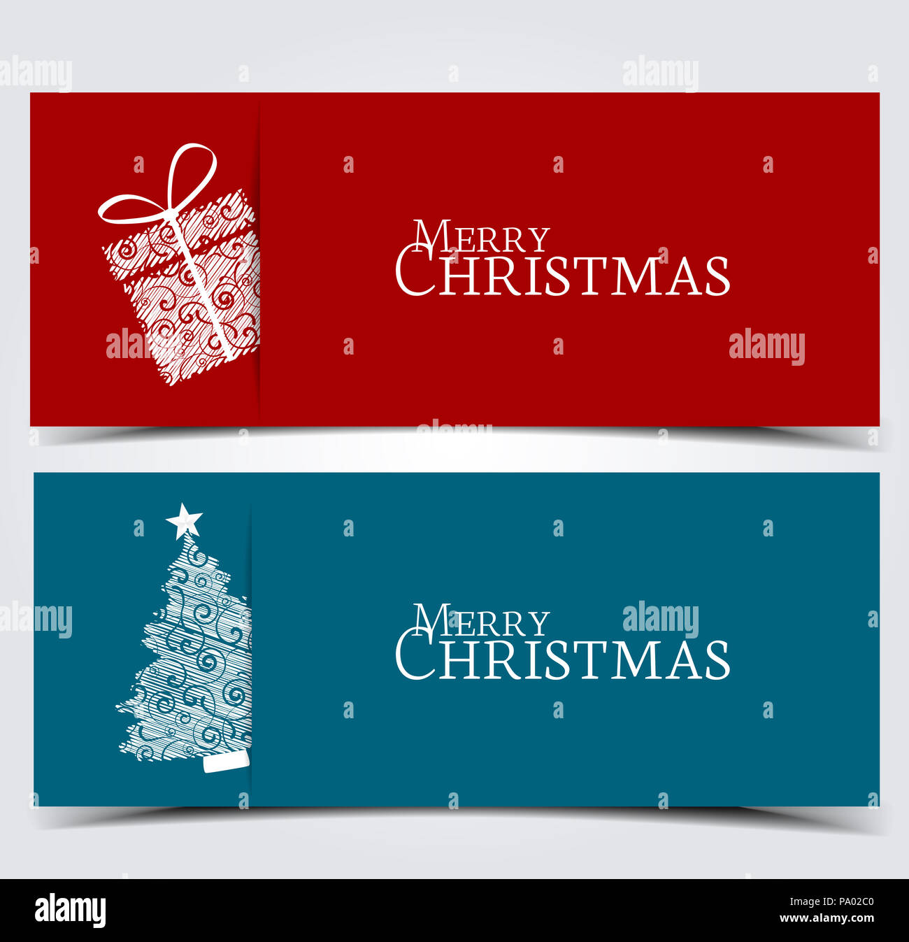 Merry christmas banners design hi-res stock photography and images - Alamy