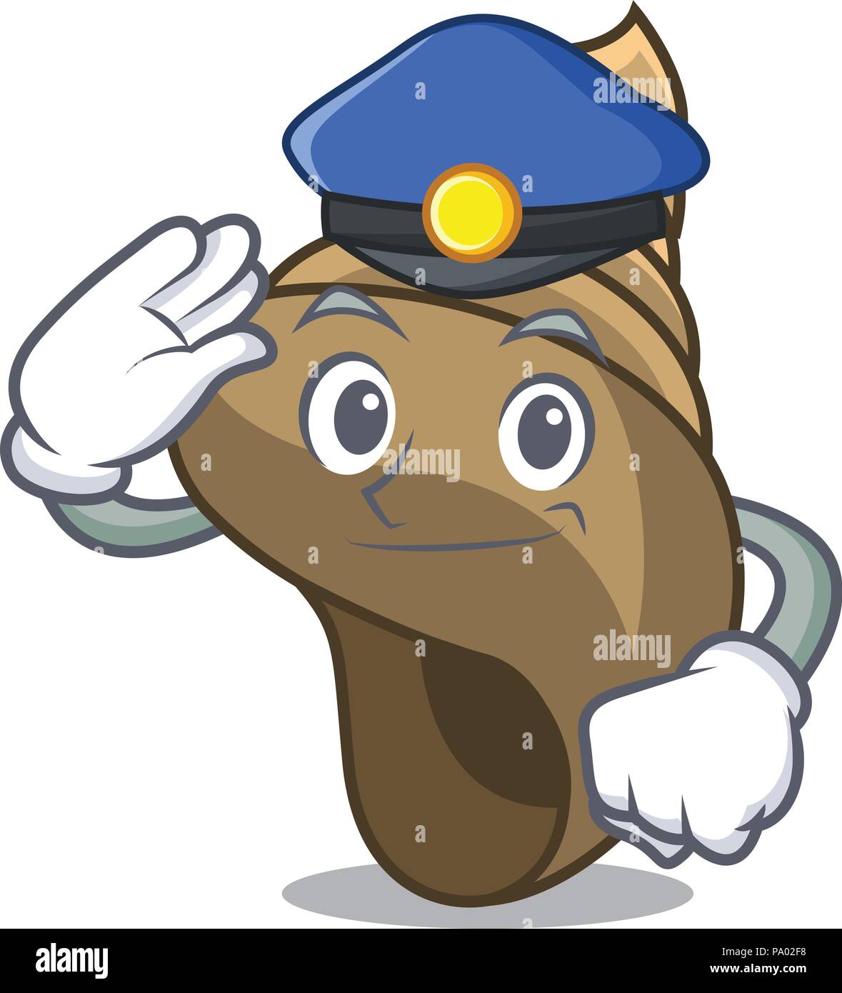 Police spiral shell character cartoon Stock Vector Image & Art - Alamy