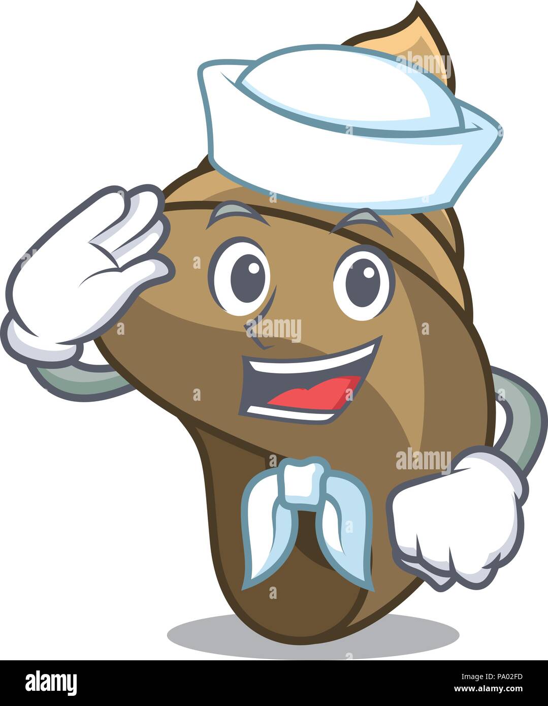 Sailor spiral shell character cartoon Stock Vector Image & Art - Alamy