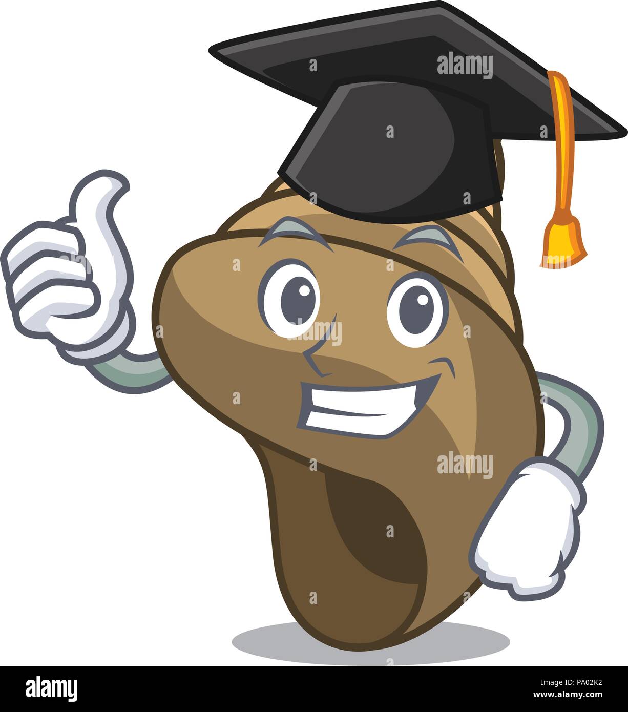 Graduation spiral shell character cartoon Stock Vector Image & Art - Alamy