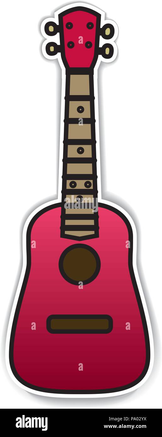 Concert Ukulele - Hawaiian string musical instrument Stock Vector Image ...