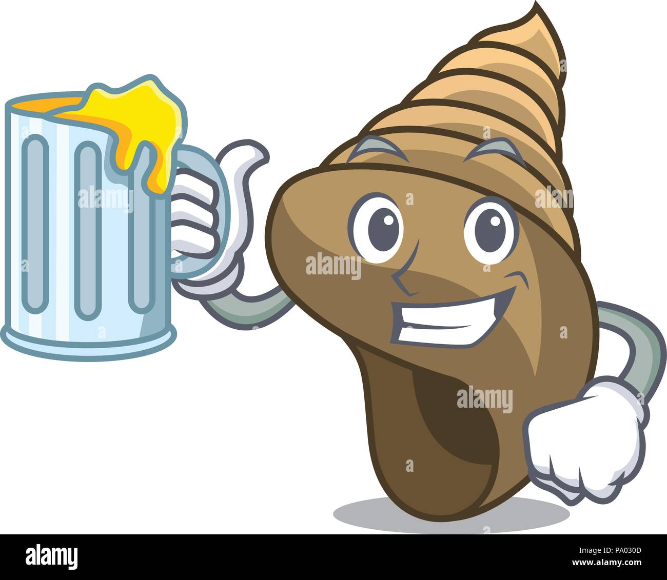With juice spiral shell mascot cartoon Stock Vector Image & Art - Alamy