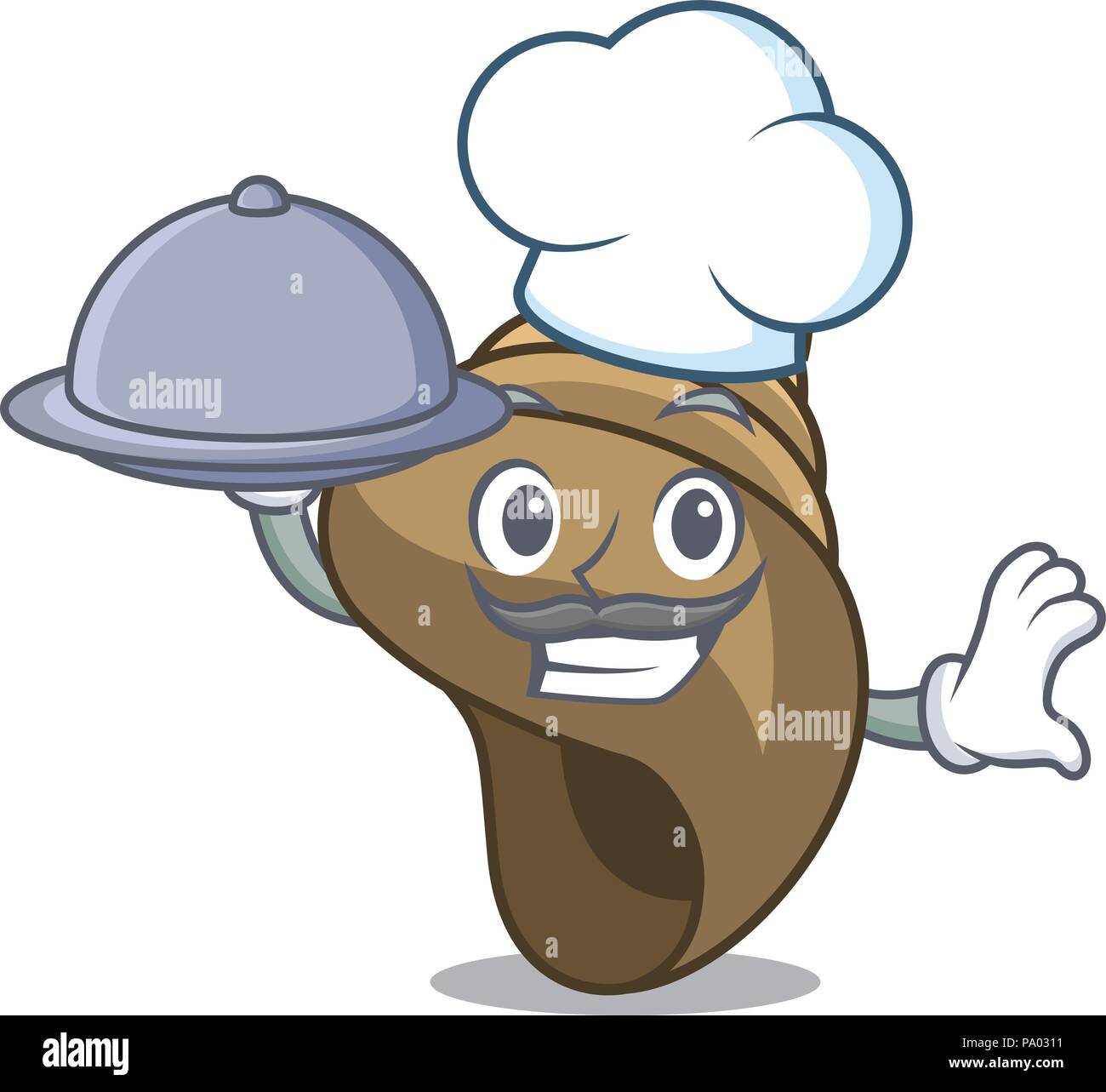 Chef with food spiral shell mascot cartoon Stock Vector Image & Art - Alamy