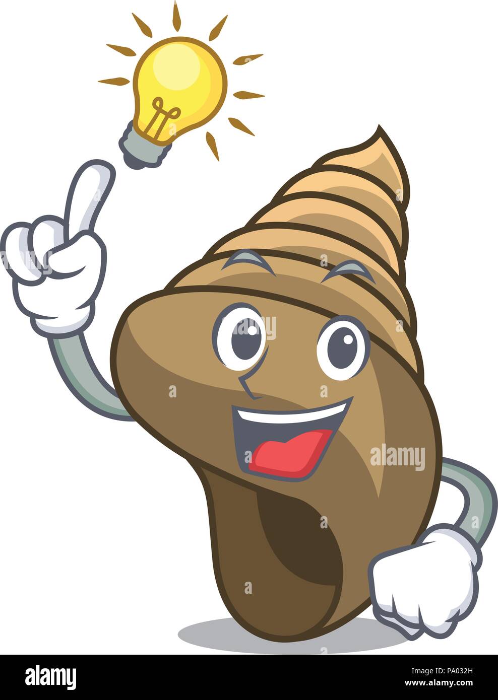 Have an idea spiral shell mascot cartoon Stock Vector Image & Art - Alamy