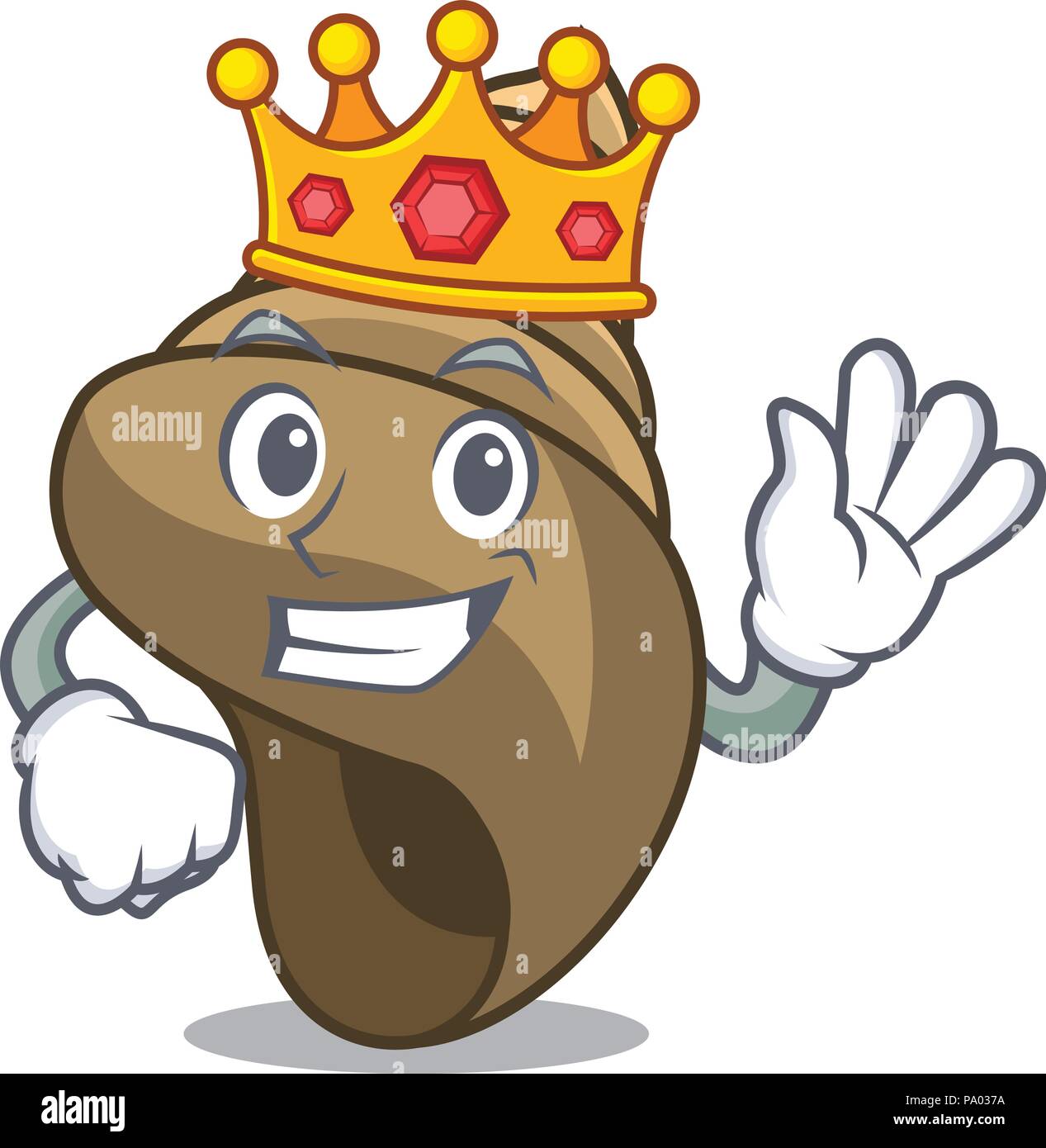 King spiral shell mascot cartoon Stock Vector Image & Art - Alamy