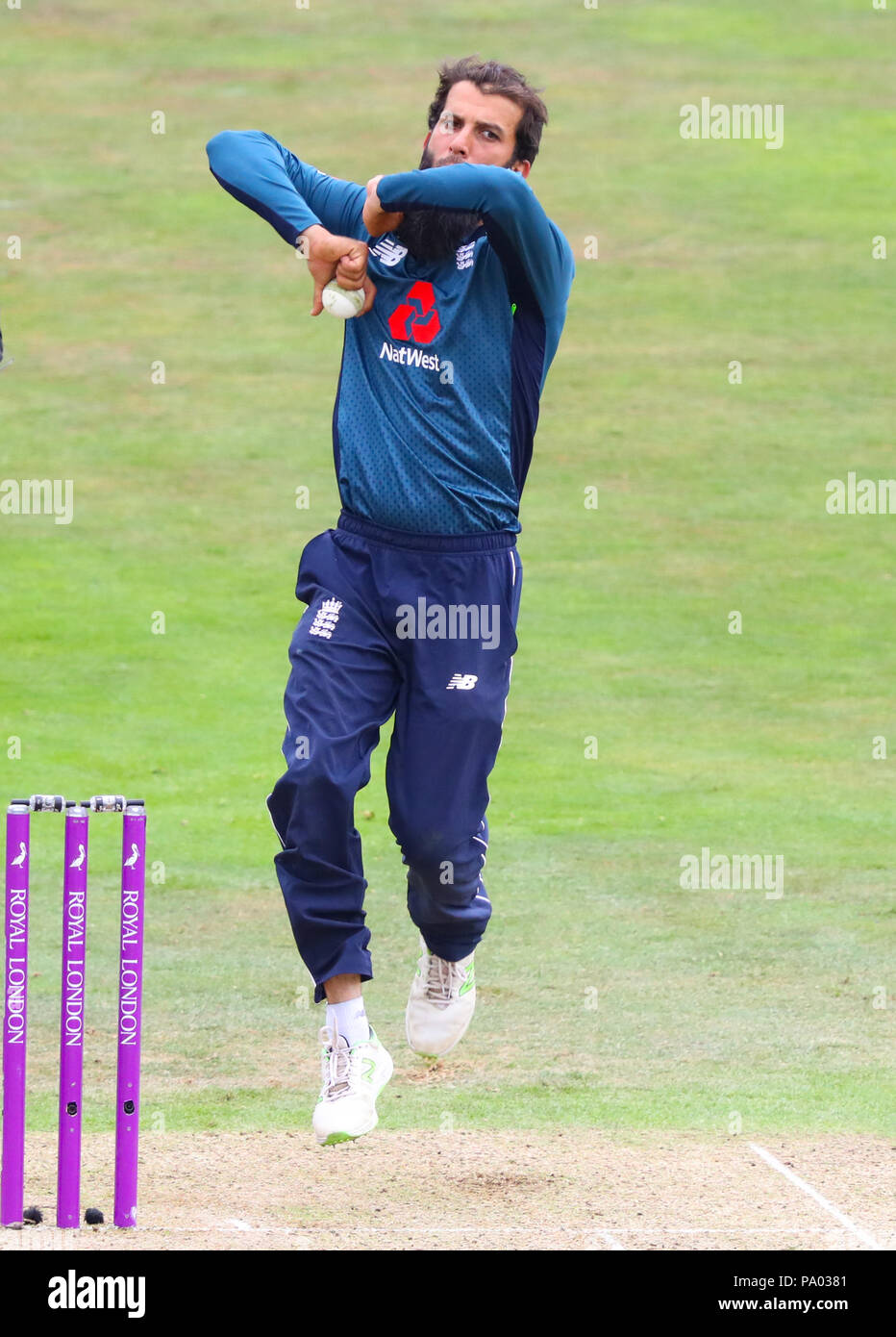 LEEDS, ENGLAND - JULY 17: Moeen Ali during the 3rd Royal London One day ...