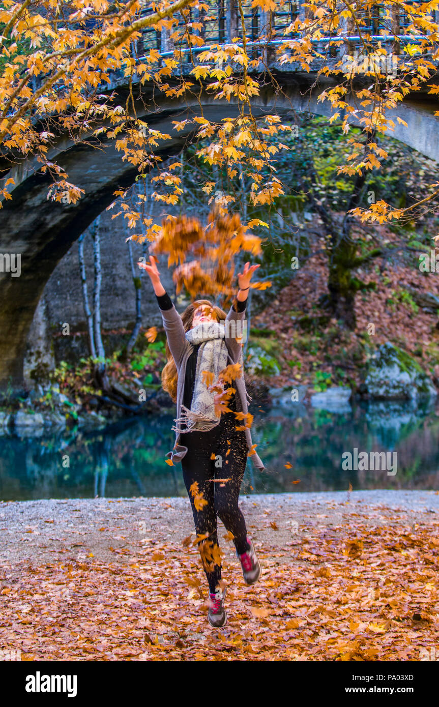 europe, greece, epiros, zagorohoria, voidomatis, river Stock Photo - Alamy