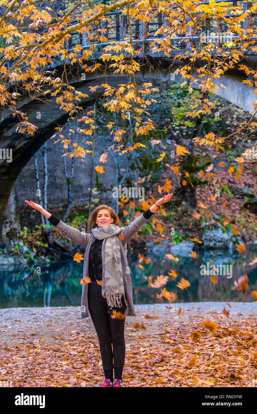 europe, greece, epiros, zagorohoria, voidomatis, river Stock Photo - Alamy
