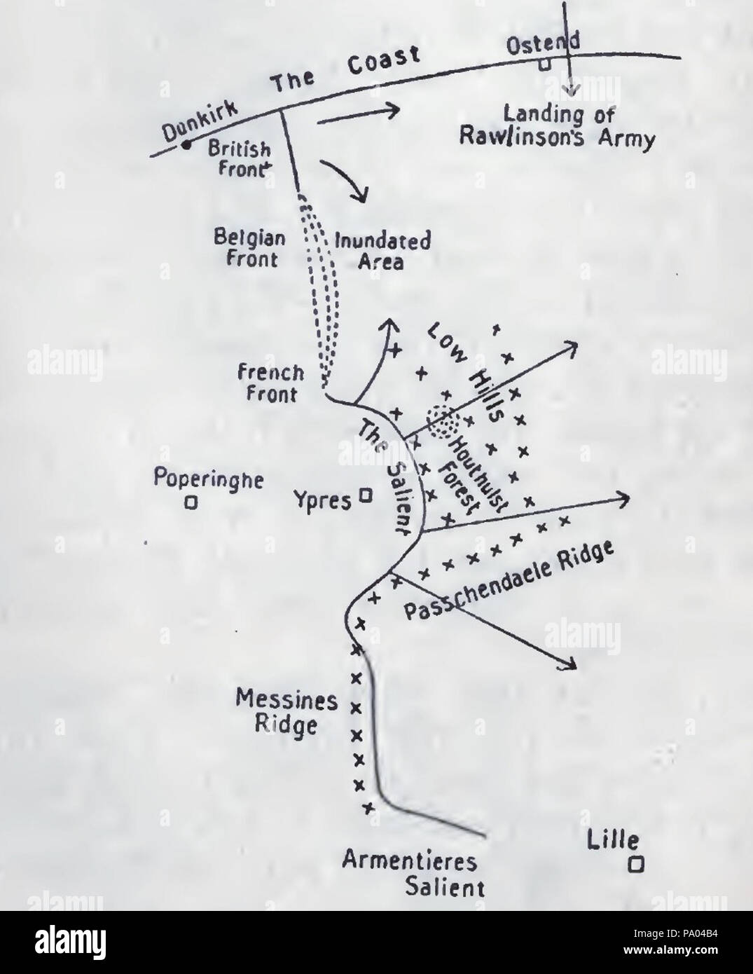 Trench war diagram hi-res stock photography and images - Alamy