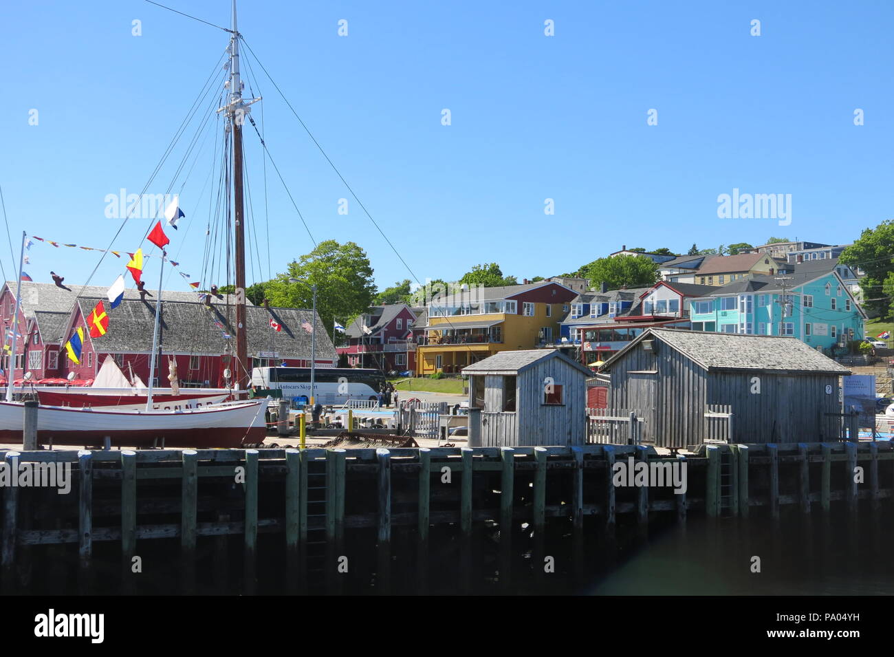 Visitors flock to the fishing village of Lunenburg, a UNESCO World ...