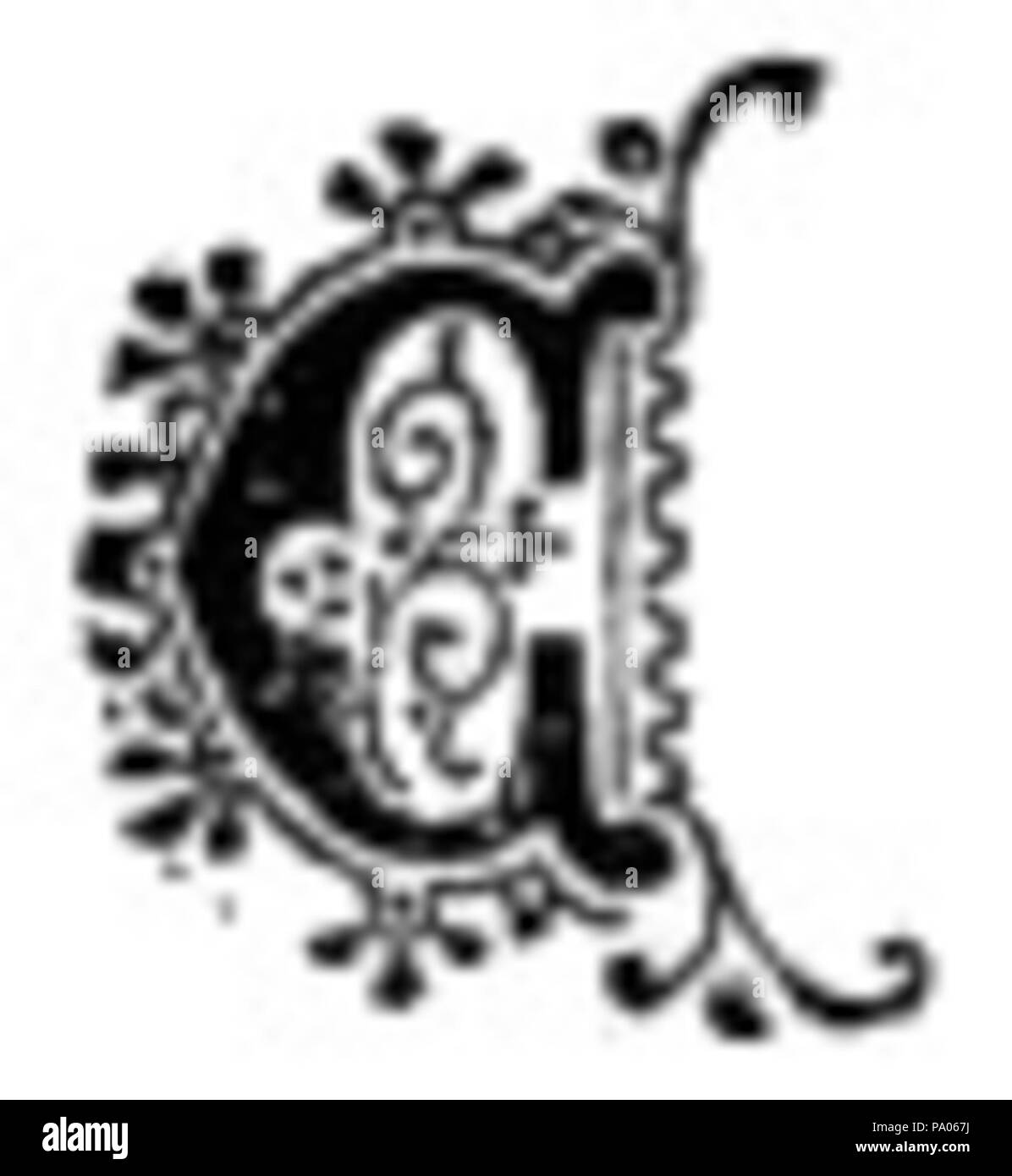 Ornate capital letters hi-res stock photography and images - Alamy