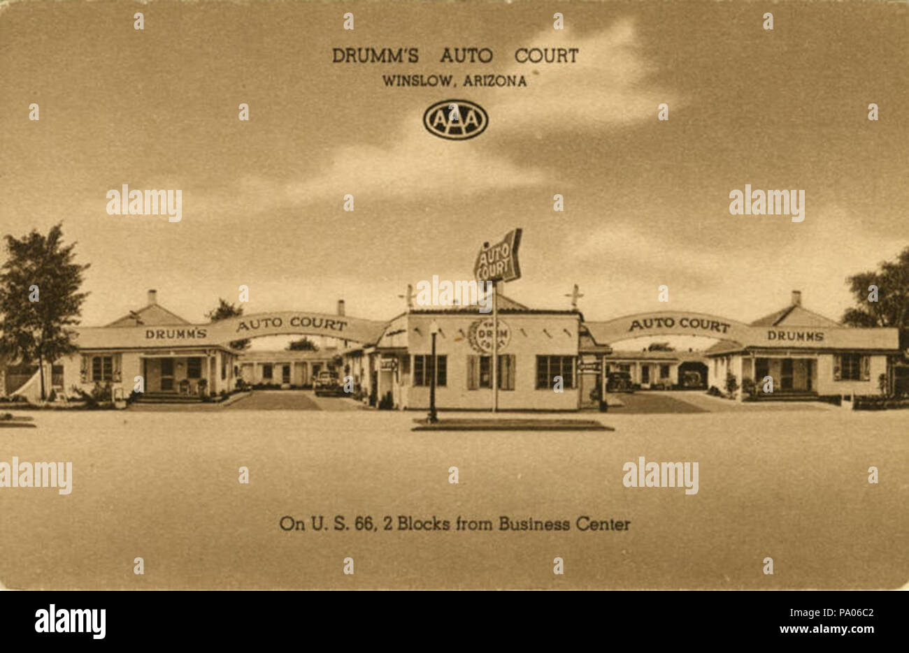 593 Drumm's Auto Court (NBY 434635 Stock Photo - Alamy