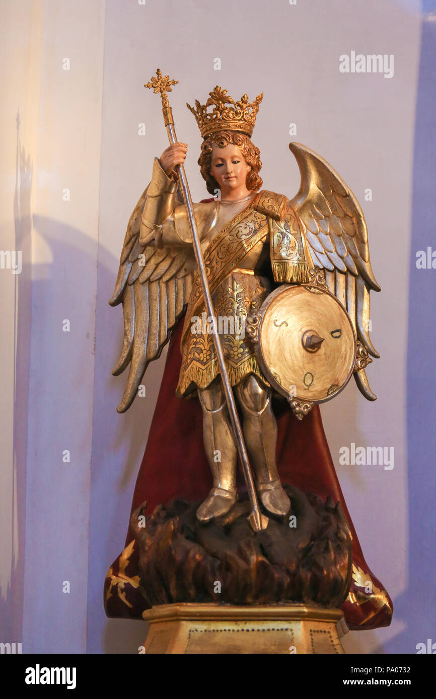 Statue Of St. Michael The Archangel Slaying Satan at Anthony Max blog