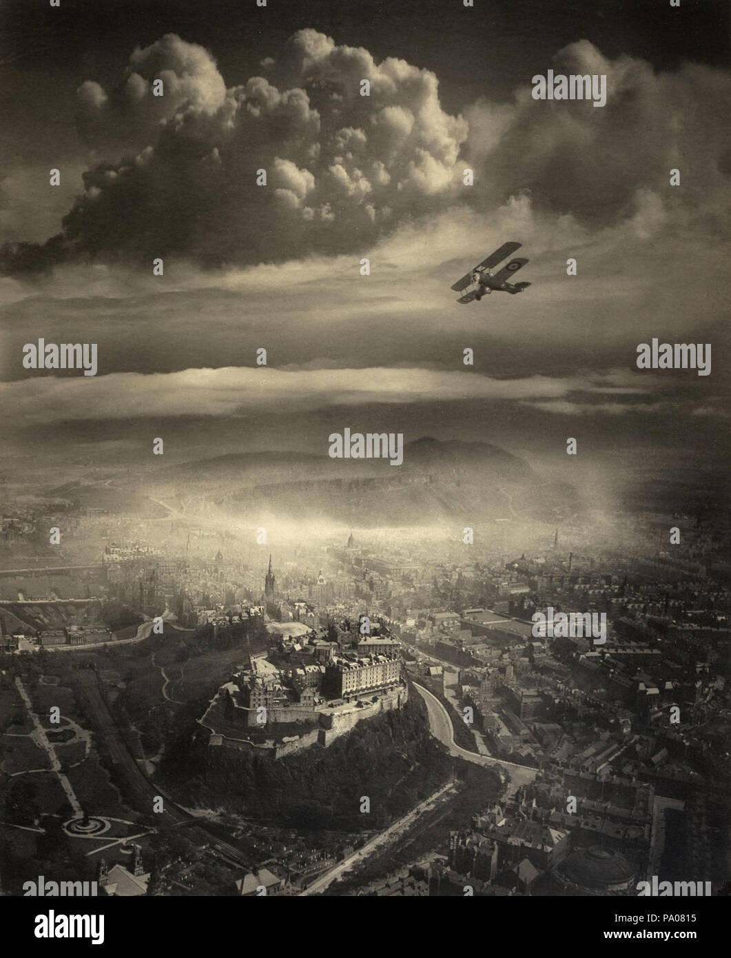 Edinburgh from the air hi-res stock photography and images - Alamy