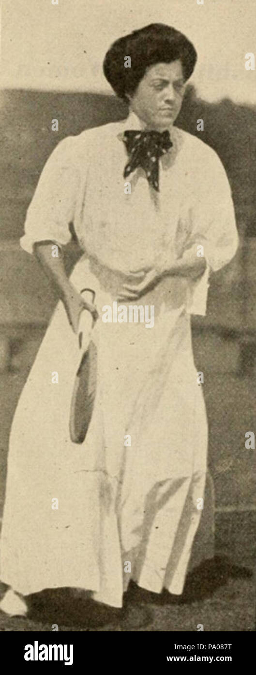 . English: American tennis player Edna Wildey, c. 1911 . circa 1911 607 ...