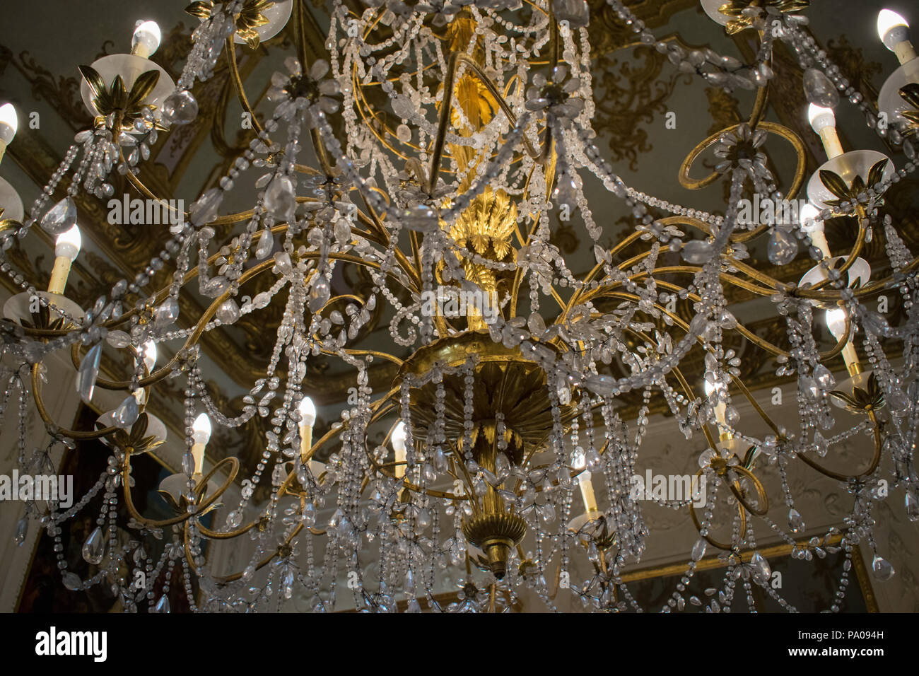 royal palace chandelier Stock Photo - Alamy