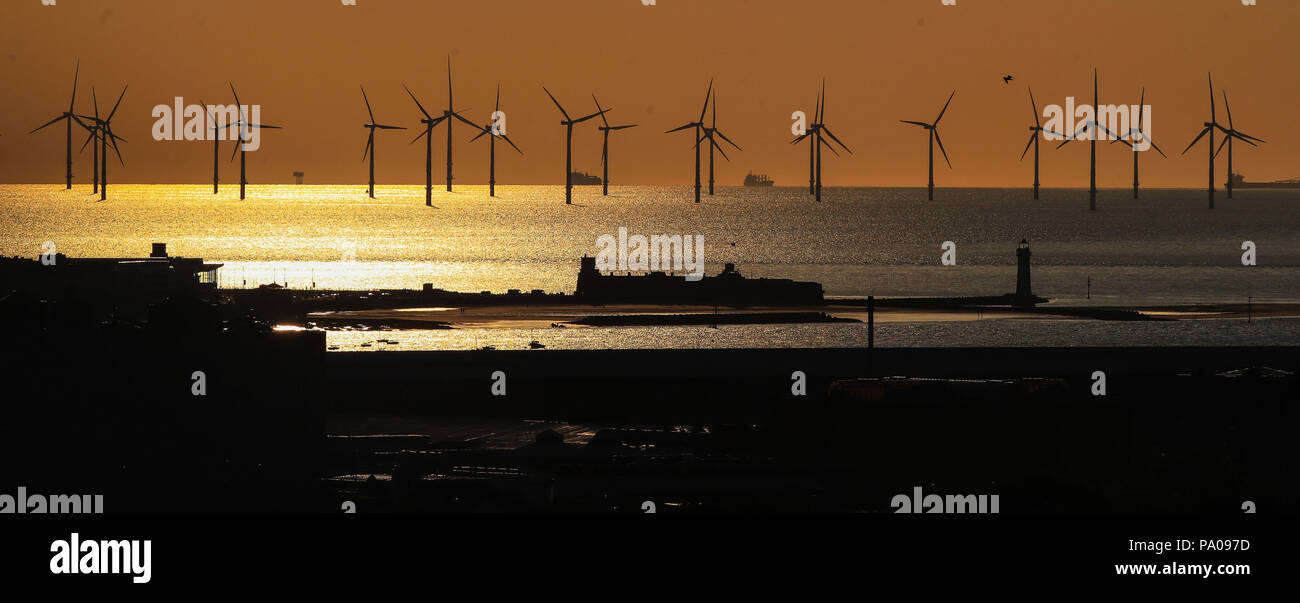 Burbo bank offshore wind farm hi-res stock photography and images - Alamy