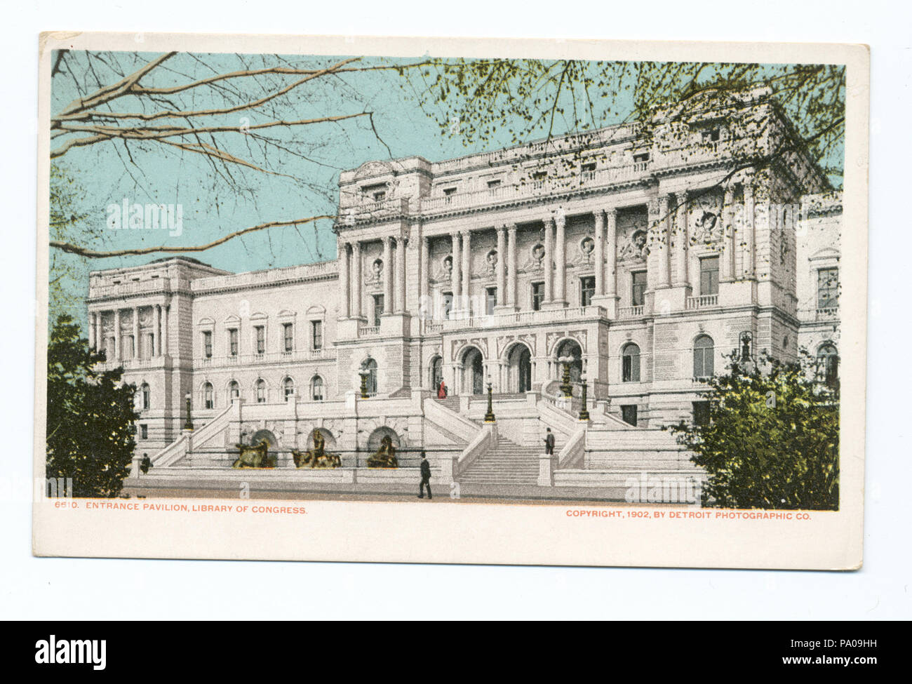 622 Entrance Pavilion, Library of Congress, Washington, D. C (NYPL ...