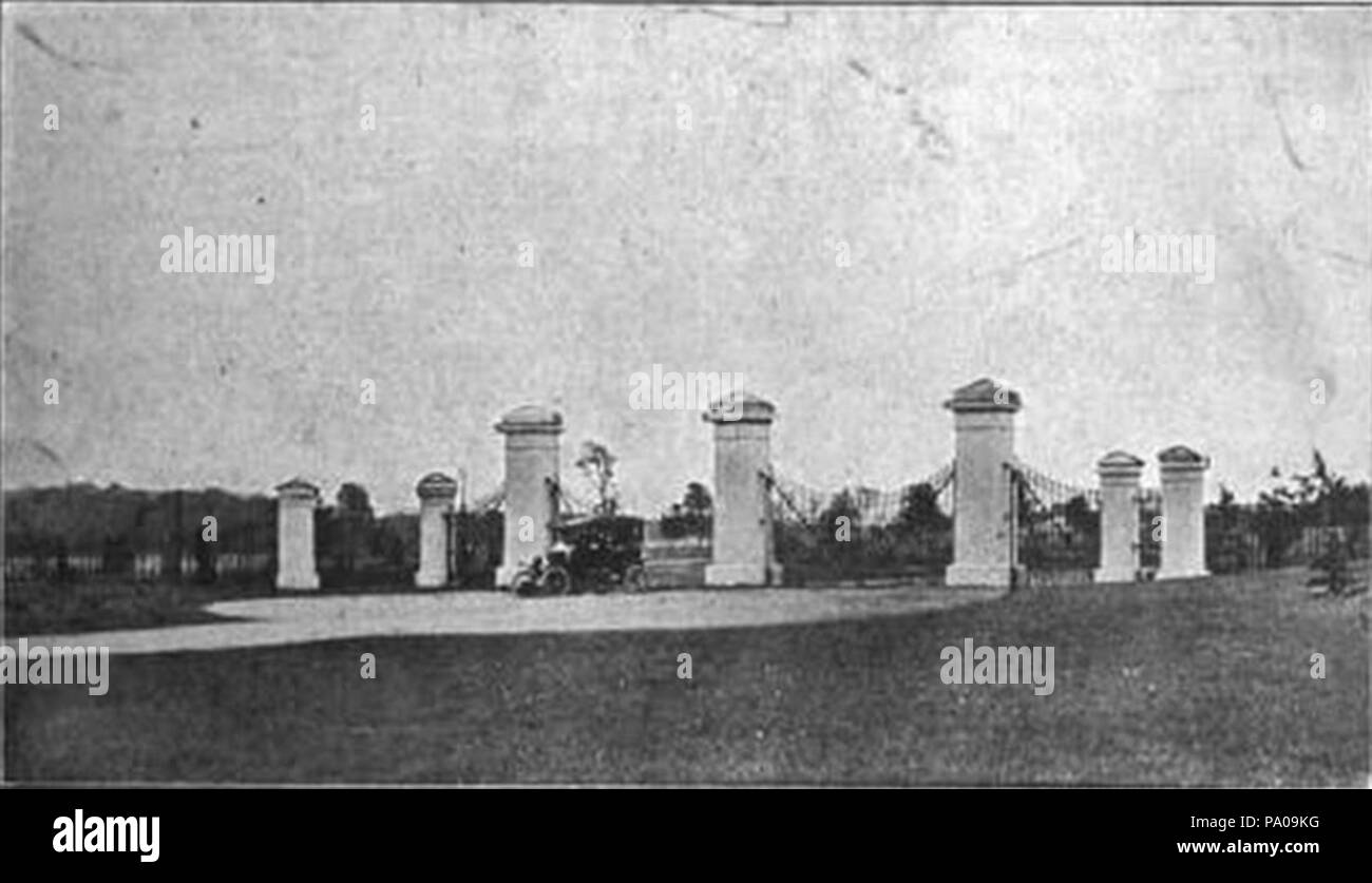 Entrance to the cemetery Black and White Stock Photos & Images - Alamy