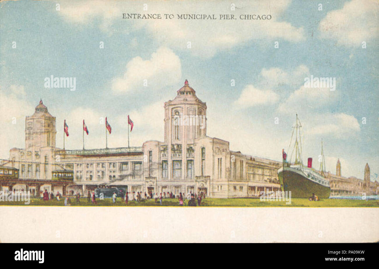623 Entrance To Municipal Pier, Chicago (NBY 415184 Stock Photo - Alamy