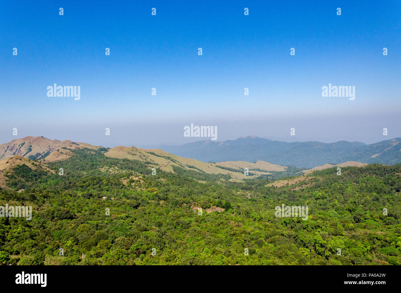 Beautiful view from the Brahmagiri hill situated right beside ...