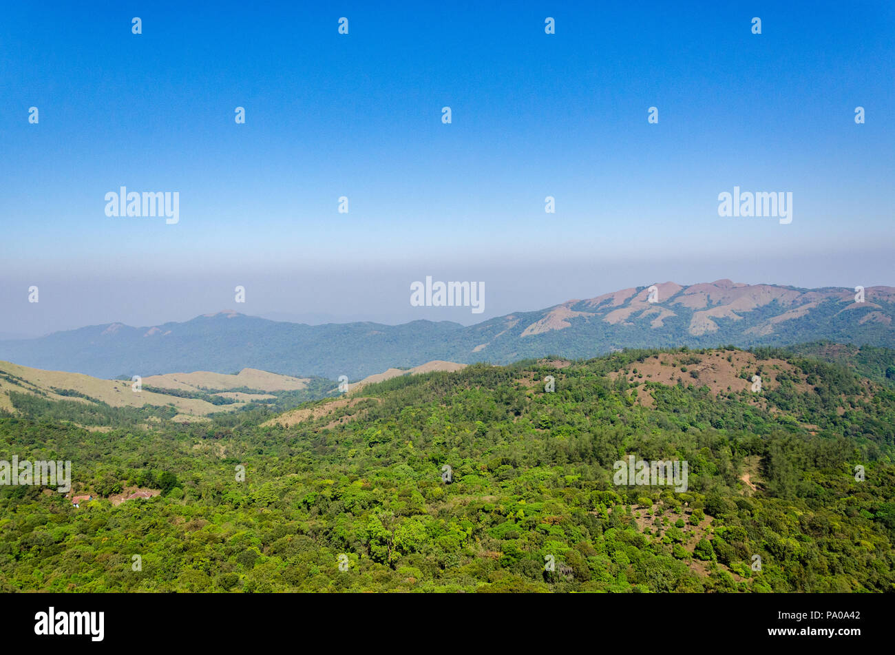 Beautiful view from the Brahmagiri hill situated right beside ...