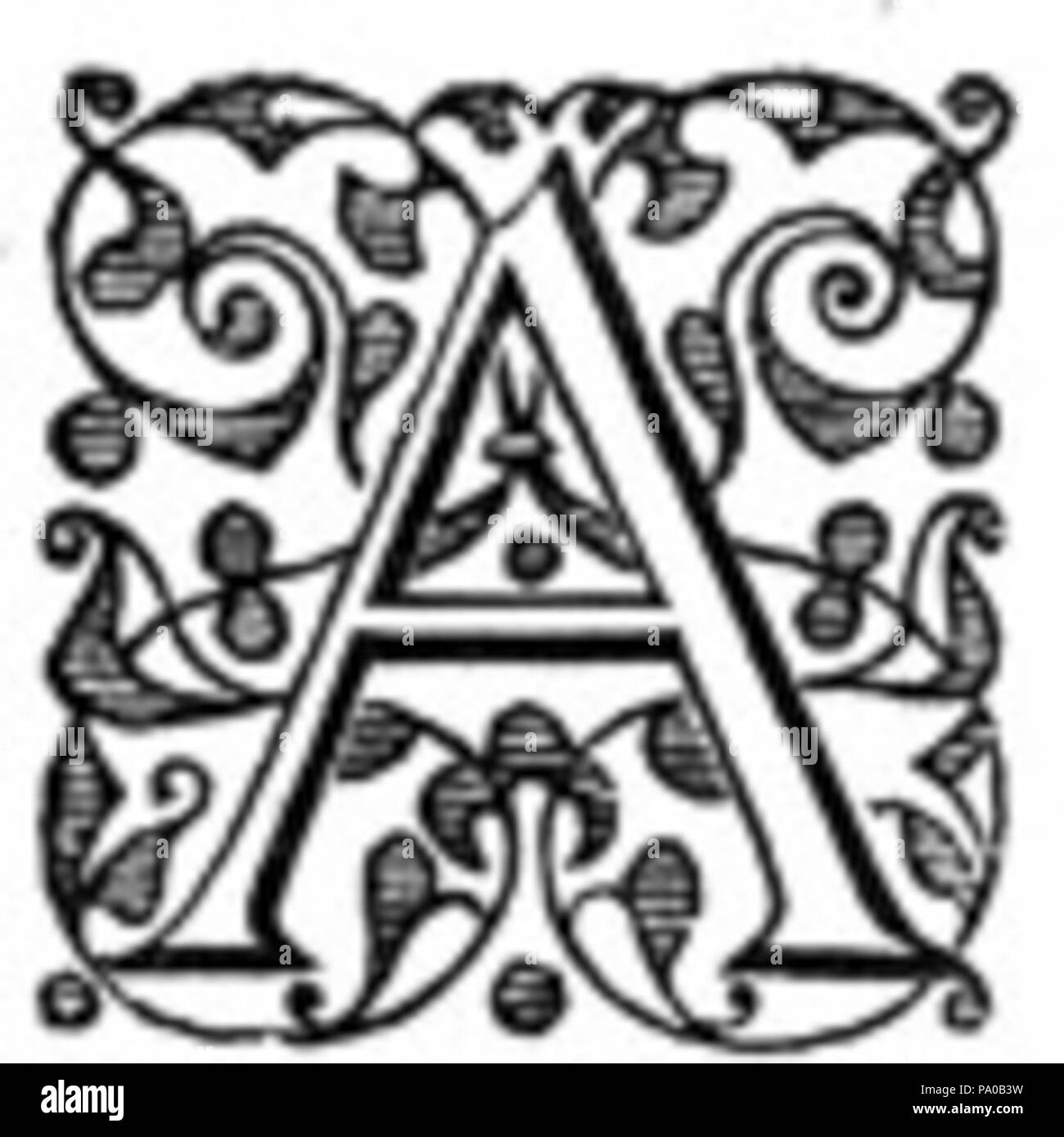 639 Fancy Letter A (3 Stock Photo - Alamy