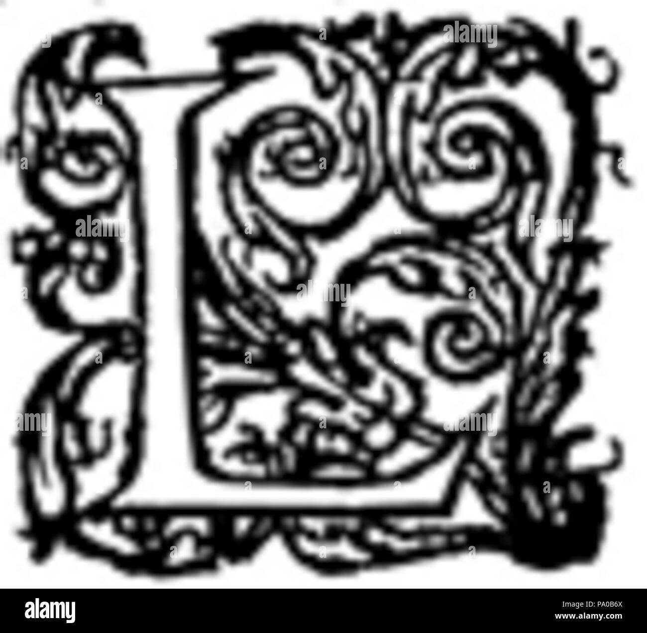 Fancy lettering Black and White Stock Photos & Images - Alamy