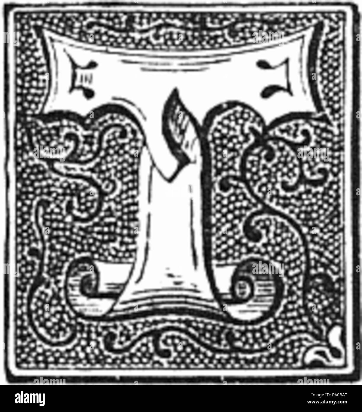 Decorative letter t hi-res stock photography and images - Alamy